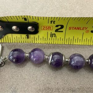 Mma | Jewelry | Amethyst Bead And Sterling Necklace | Poshmark
